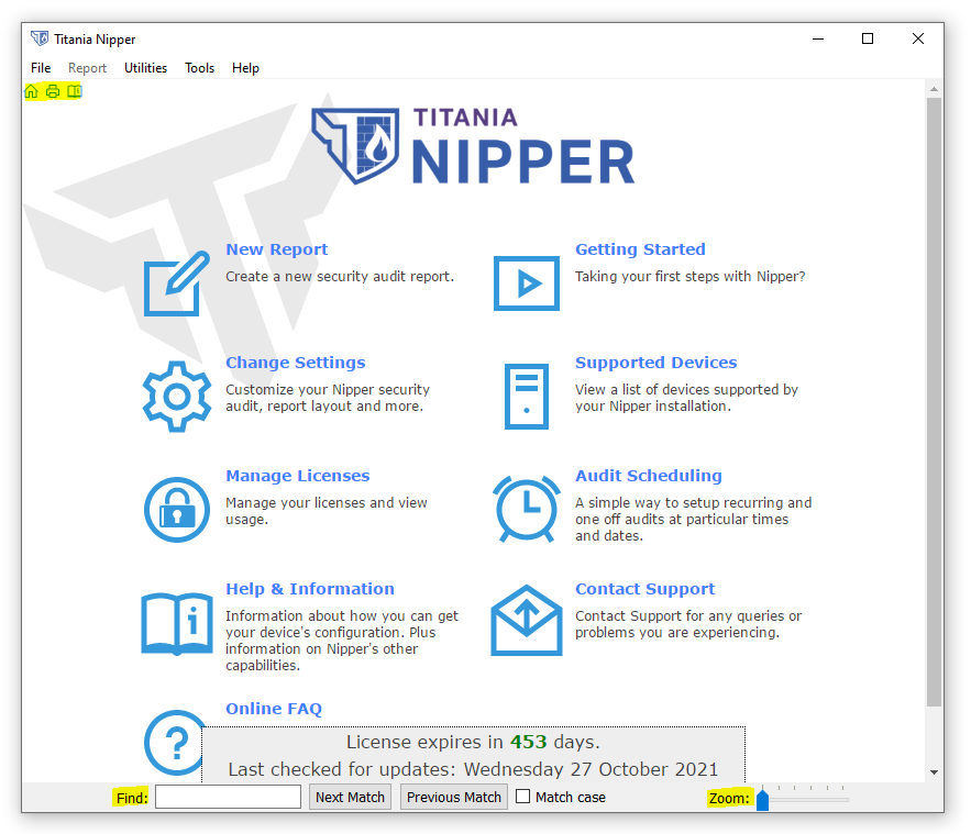 How to navigate the Nipper (v2) home screen
