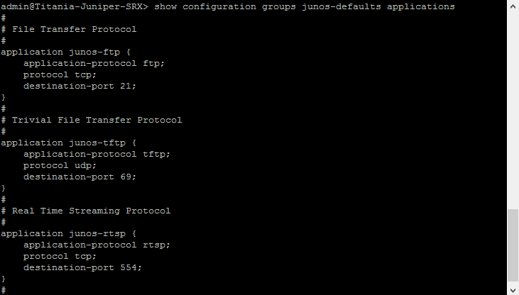 How to export configuration from Juniper JunOS Device