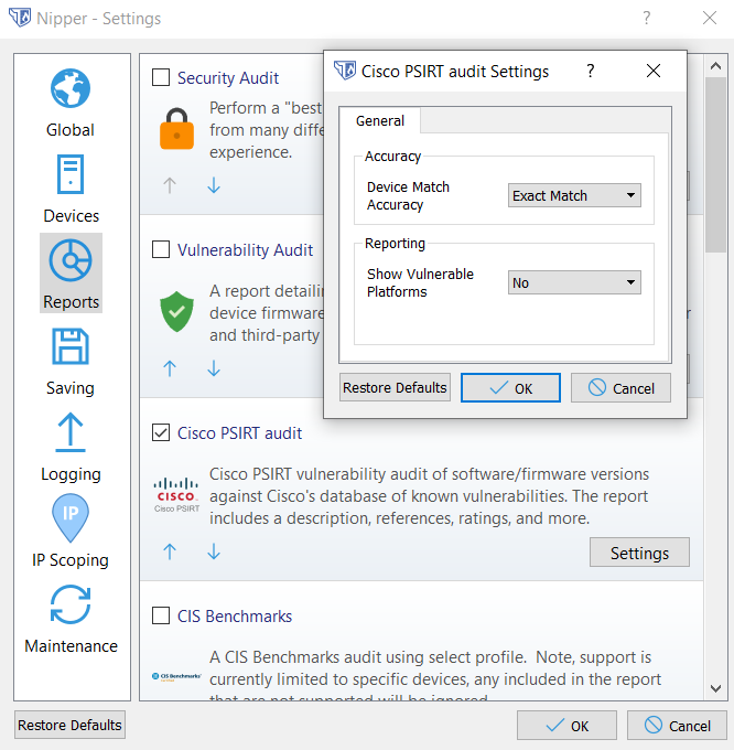 How to perform a Cisco PSIRT Audit