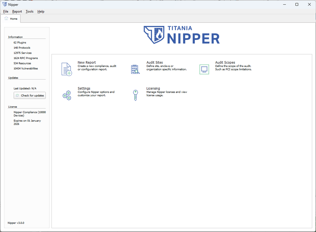 How to navigate around Nipper GUI