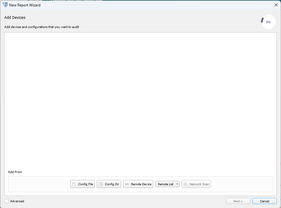 How to create your first report with Nipper