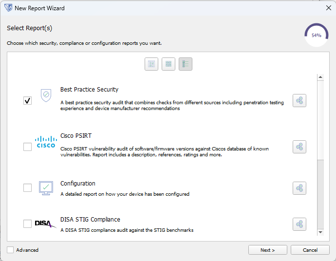 How to create your first report with Nipper